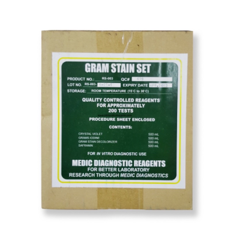 Gram Stain Set, 200T MEDIC | Shopee Philippines