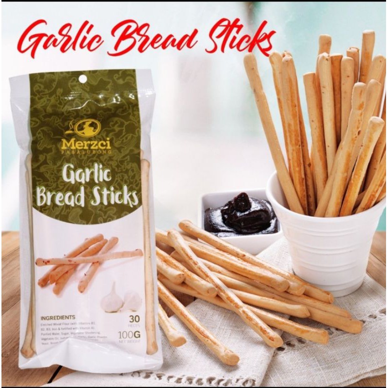 GARLIC BREAD STICKS 100g MERCI PASALUBONG | Shopee Philippines
