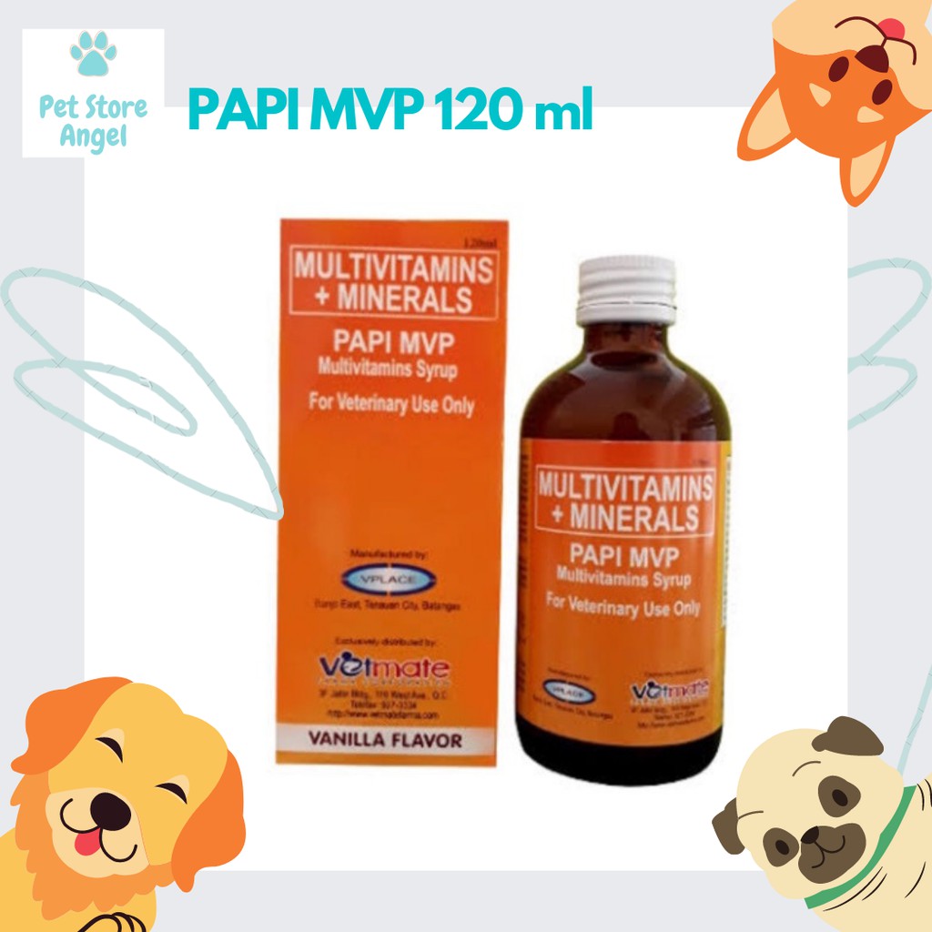 Vitamins for Pets Papi MVP syrup 120 ml | Shopee Philippines