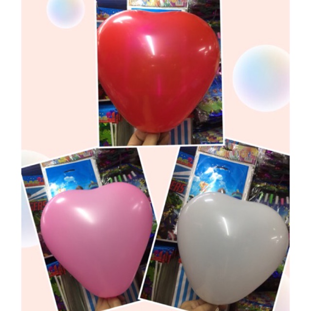10" heart shape balloons 25pcs/100pcs | Shopee Philippines