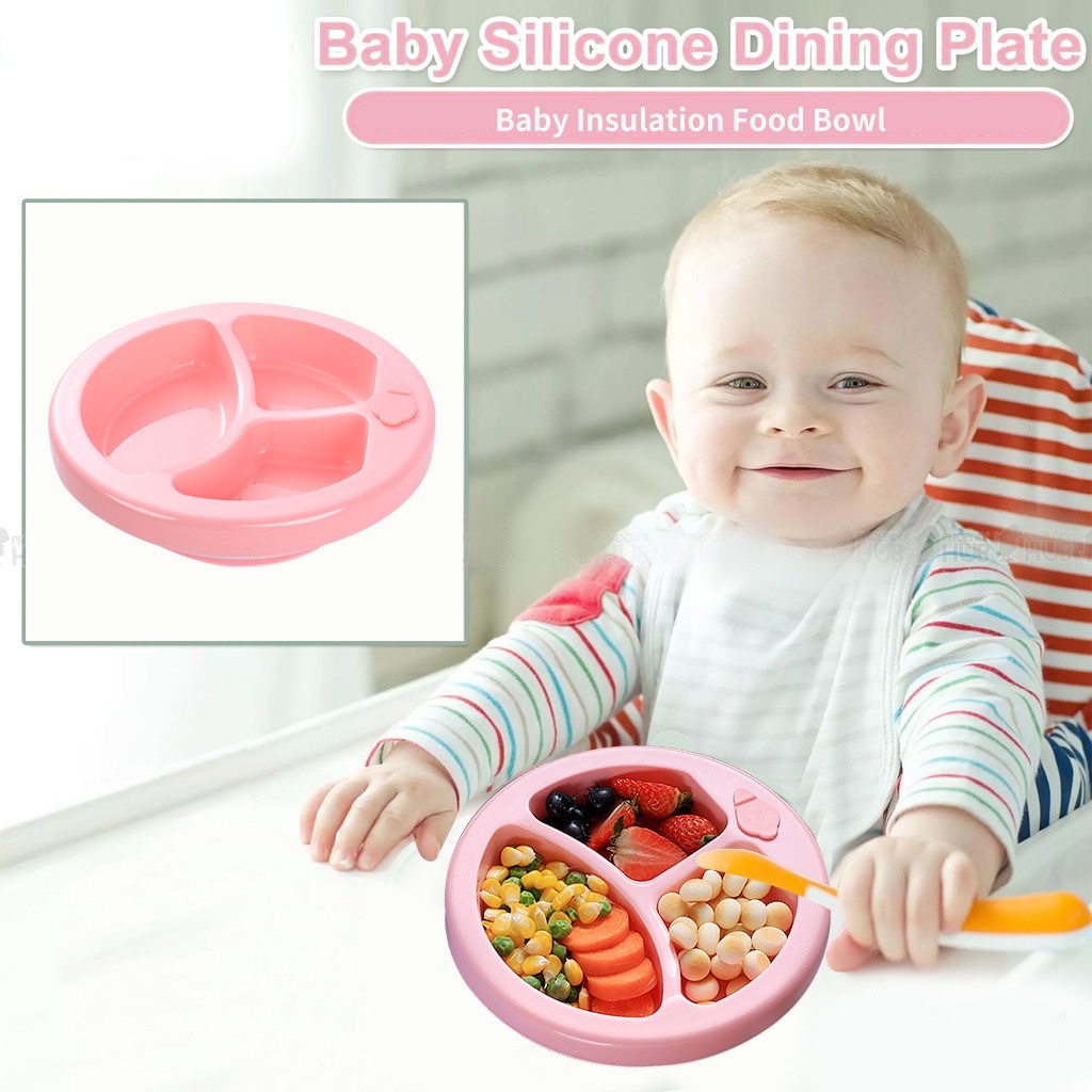 BELOVE Baby Feeding Bowl Suction Plate For Baby Baby Plate Heat ...