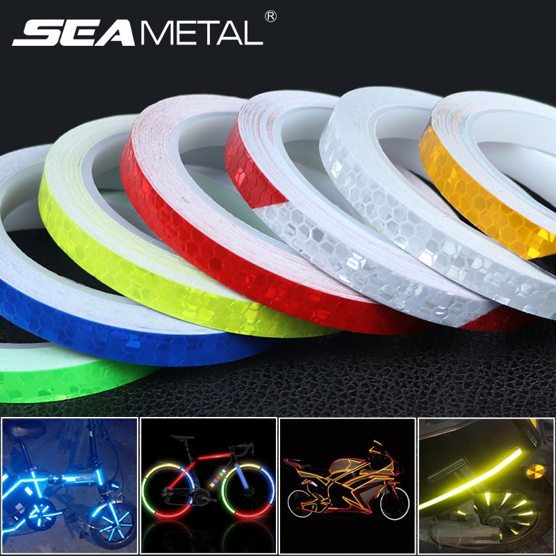 8M Reflective Sticker Motor DIY Motorcycle Decal Sticker Colorful ...