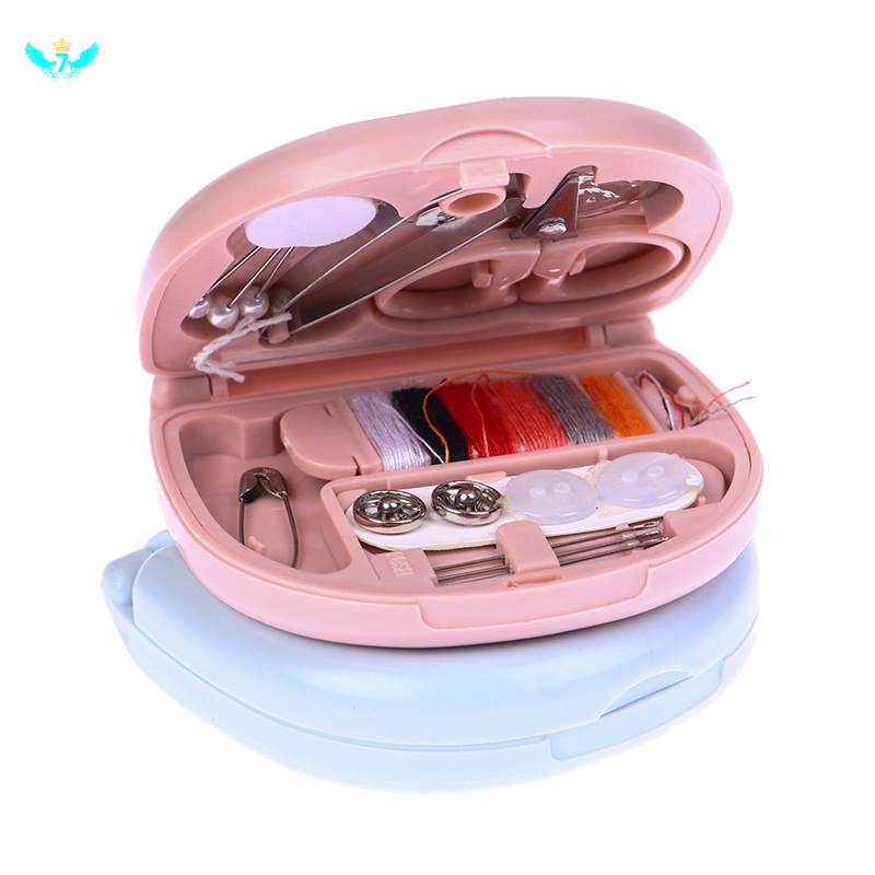 Home Travel Sewing Kit Box Exquisite and Portable Mini Portable Sewing Kit Needle Sewing Box ...