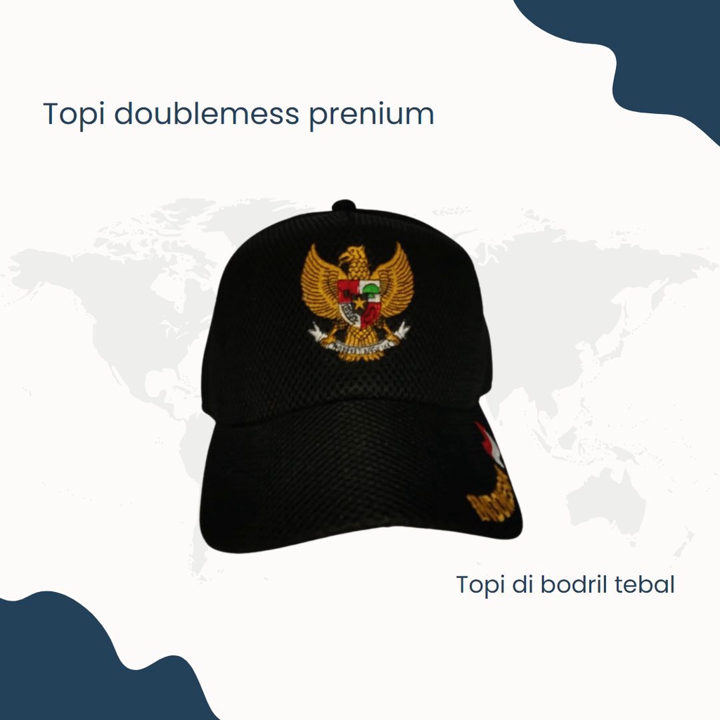 Double MESH Network Hat GARUDA INDONESIA LOGO | Shopee Philippines