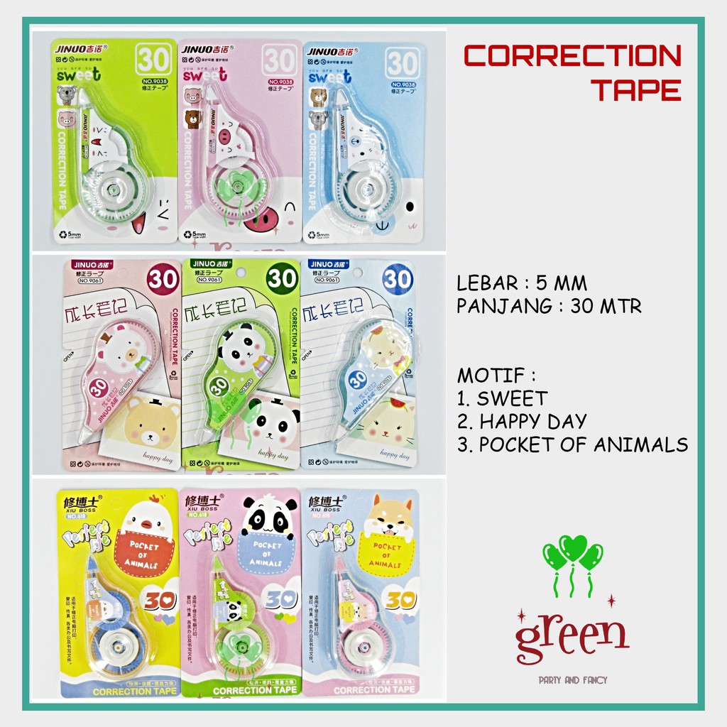 Correction tape/ Tipex paper/ Tipex tape/ Stipo paper/ Tipex 5 mm X 8 ...