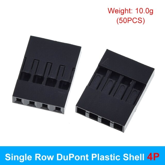 50Pcs 2.54mm Single Row Dupont Plastic Shell Plug Dupont Connector 1P/2P/3P/4P/5P/6P/7P/8P/9P ...