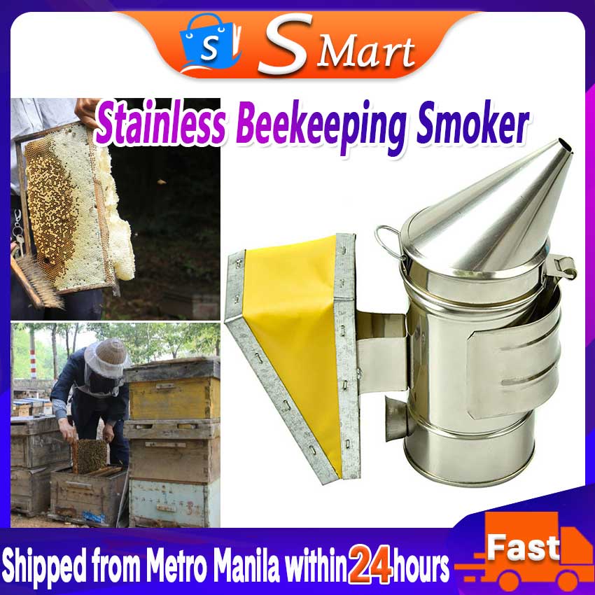 Manual Bee Smoke Maker Stainless Beekeeping Smoker Stainless Bee Keeper ...