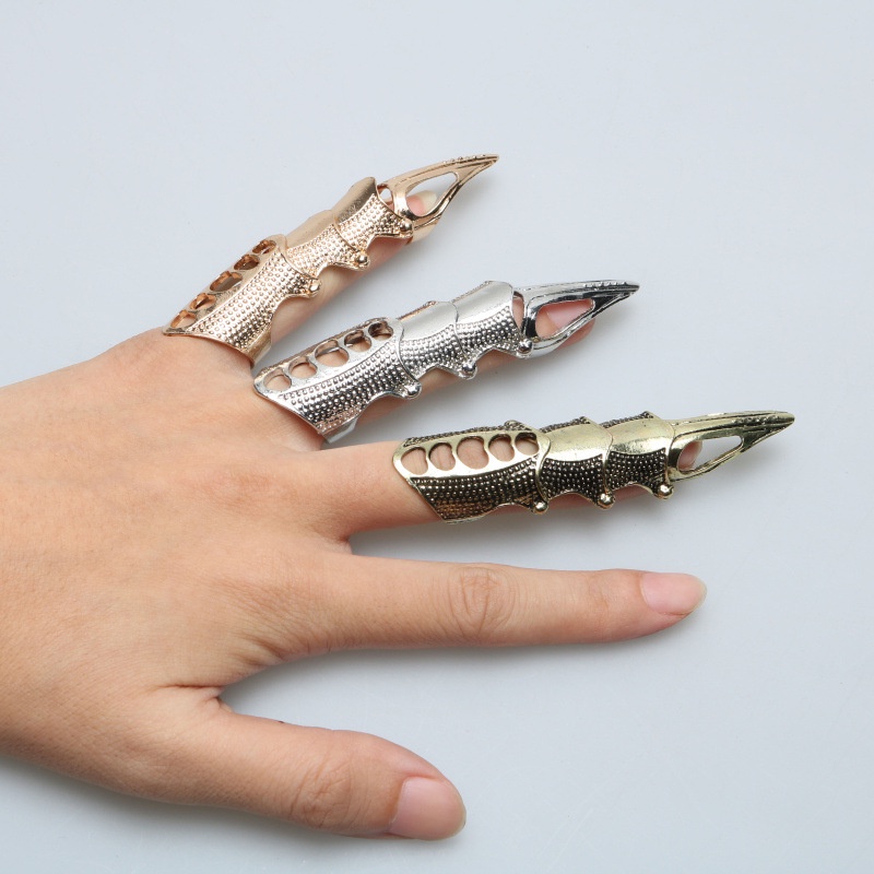 New fashion cool ring, punk ring, rock ring, retro finger armor, metal ...