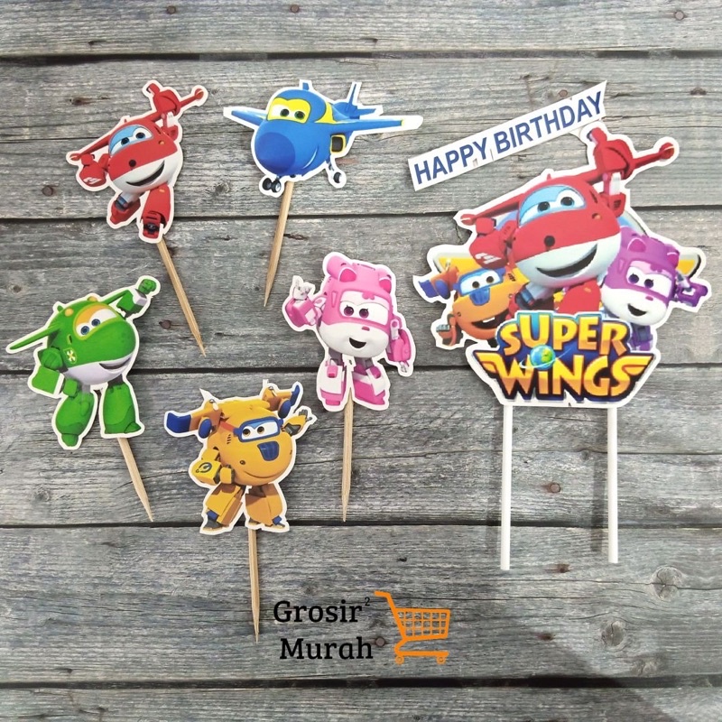 Super Wings Cake Topper/Super Wings Paper Topper | Shopee Philippines