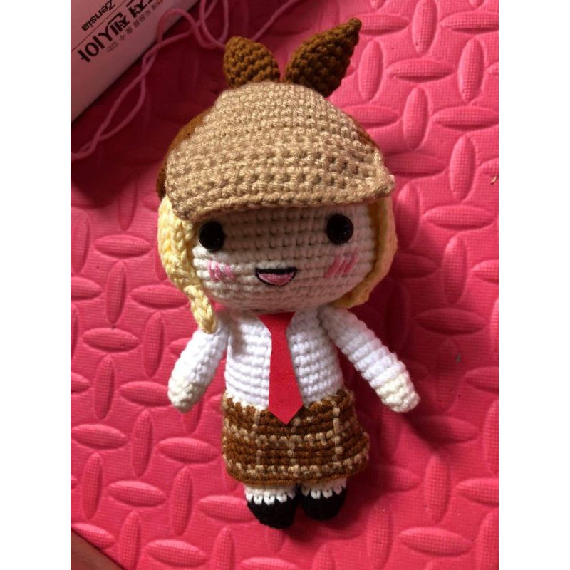 Hololive doll Amelia watson chibi smol ame knitting | Shopee Philippines
