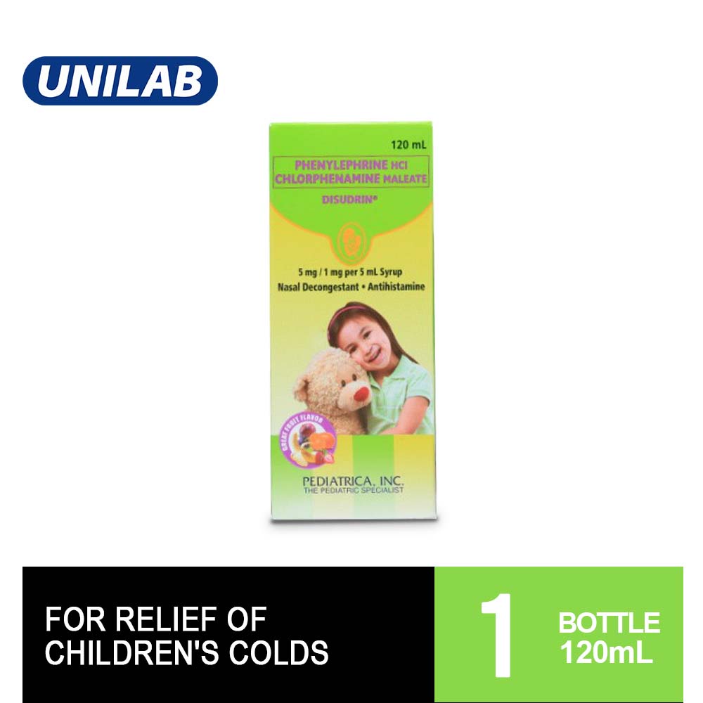 Disudrin 120mL Syrup For the relief of Children's colds | Shopee ...