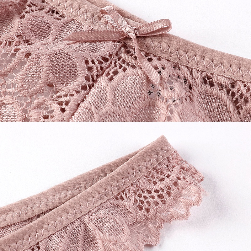 Women Thongs Sexy Lace T-back Panties Hollow Out G String Transparent ...