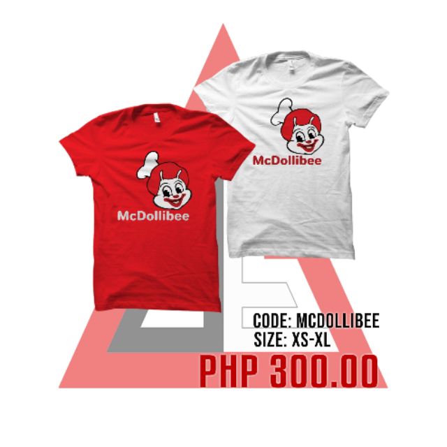 McDollibee - Mcdo x Jollibee Spoof Funny Witty Shirt | Shopee Philippines