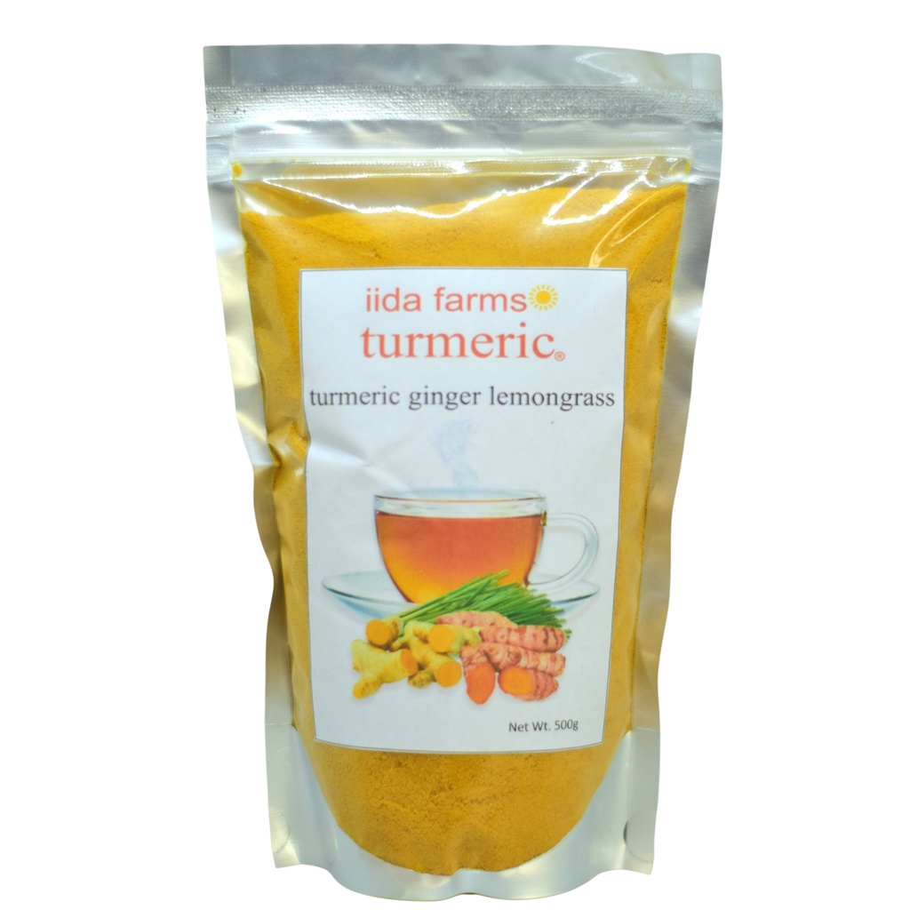 IIDA FARMS Turmeric Ginger Lemongrass Powdered Drink Mix 500g HEALTHY ...