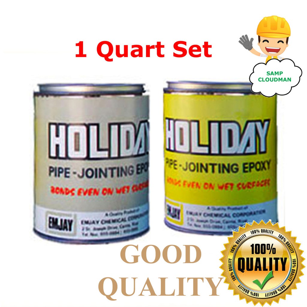 Holiday Pipe Jointing Epoxy A&B Quart / 1 Liter Set Non-Sag Super ...