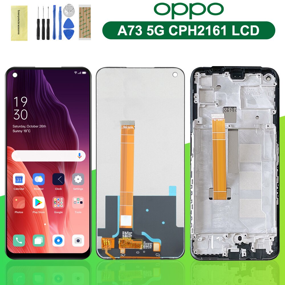 6.5" Original Display Replace For OPPO A73 5G CPH2161 LCD Touch Screen ...