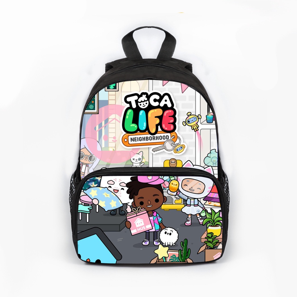 ColorCoral Toca Boca 3D Print Backpacks Kawaii Kids Children Small ...