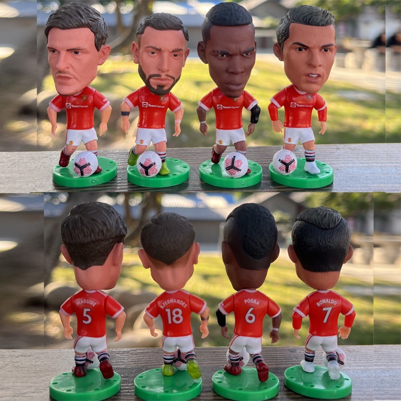 Football Player Superstar Ronaldo Maguire Bruno Cavani Pogba Model Toys ...