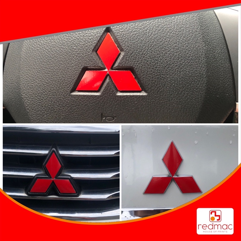 Mirage G4 Sticker Only for Emblem set 2012-2020 Front Rear and Steering ...