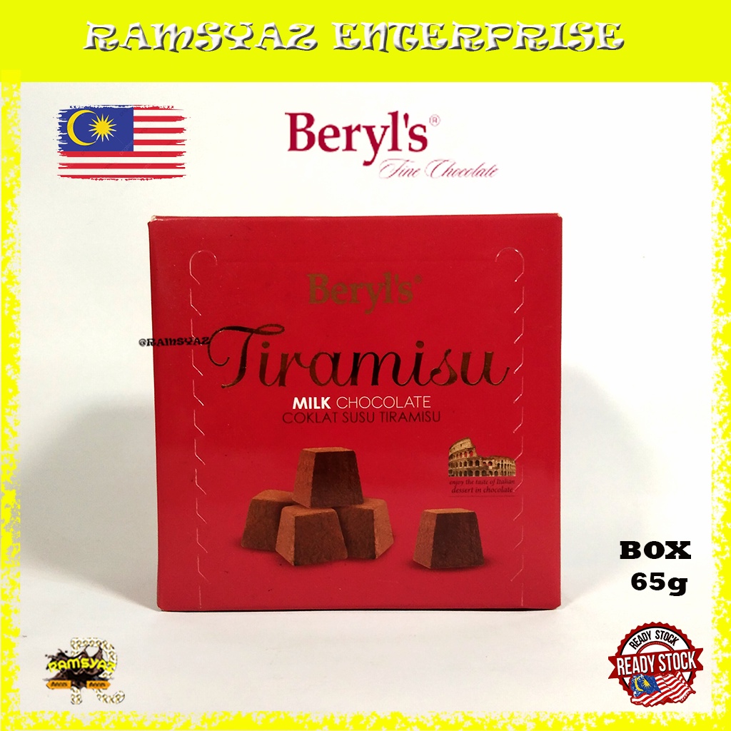 Chocolate Beryls Tiramisu Milk Chocolate Box 65g (14pcs) | Shopee ...