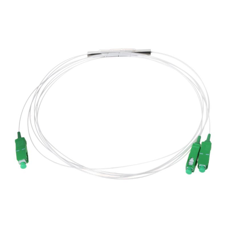 1x2 APC/UPC Optic Fiber Splitter Mini Steel Tube Bundle Connector FBT ...