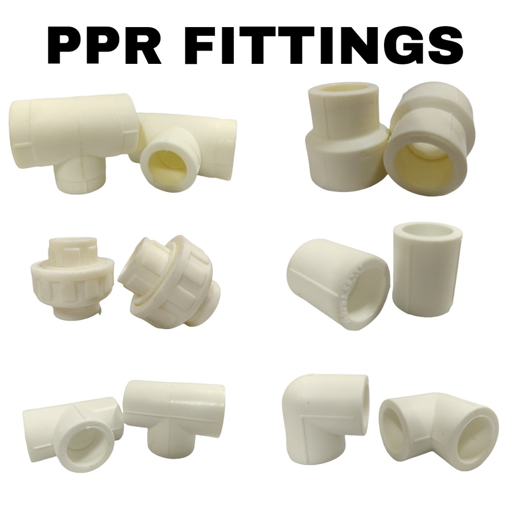 PPR PIPE FITTINGS PLAIN WHITE 1/2" (PER PIECE) | Shopee Philippines