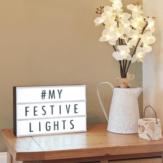DIY LED Letter light box A4 size home decorative lights room party ...