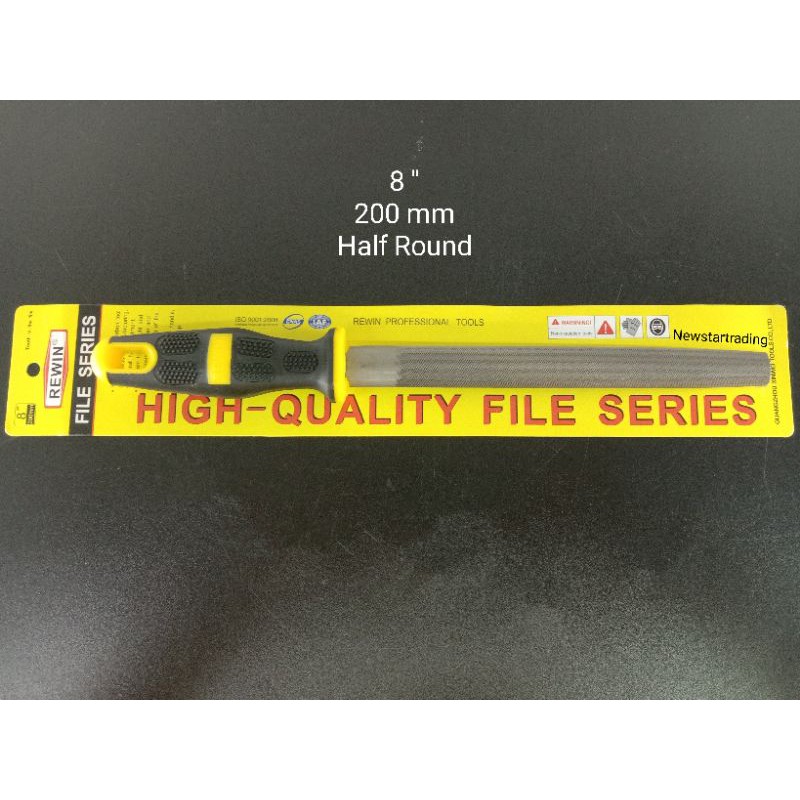Rewin Steel File ( Half Round ) 8" 200 mm ( WCD-28208 ) | Shopee ...