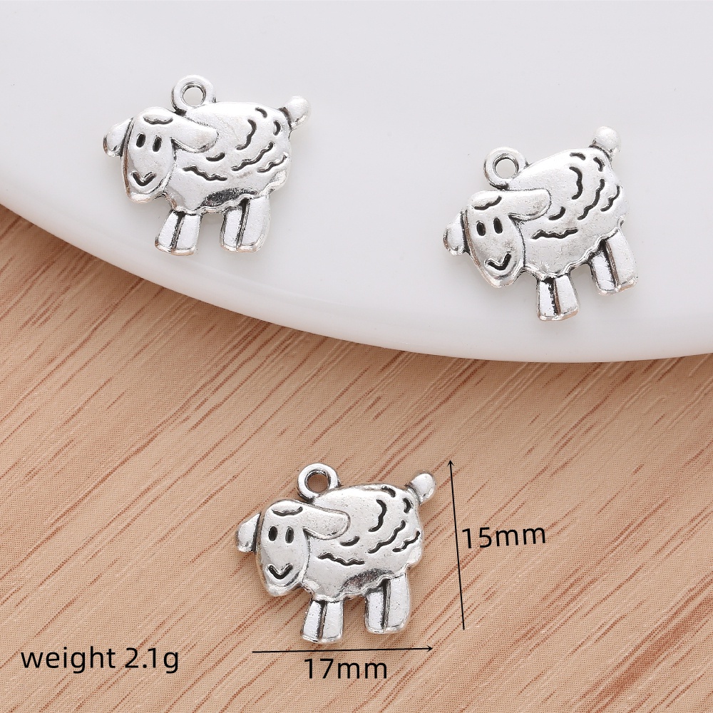 10pcs Exquisite Vintage Sheep Designer Charms Women's Bracelet Necklace ...