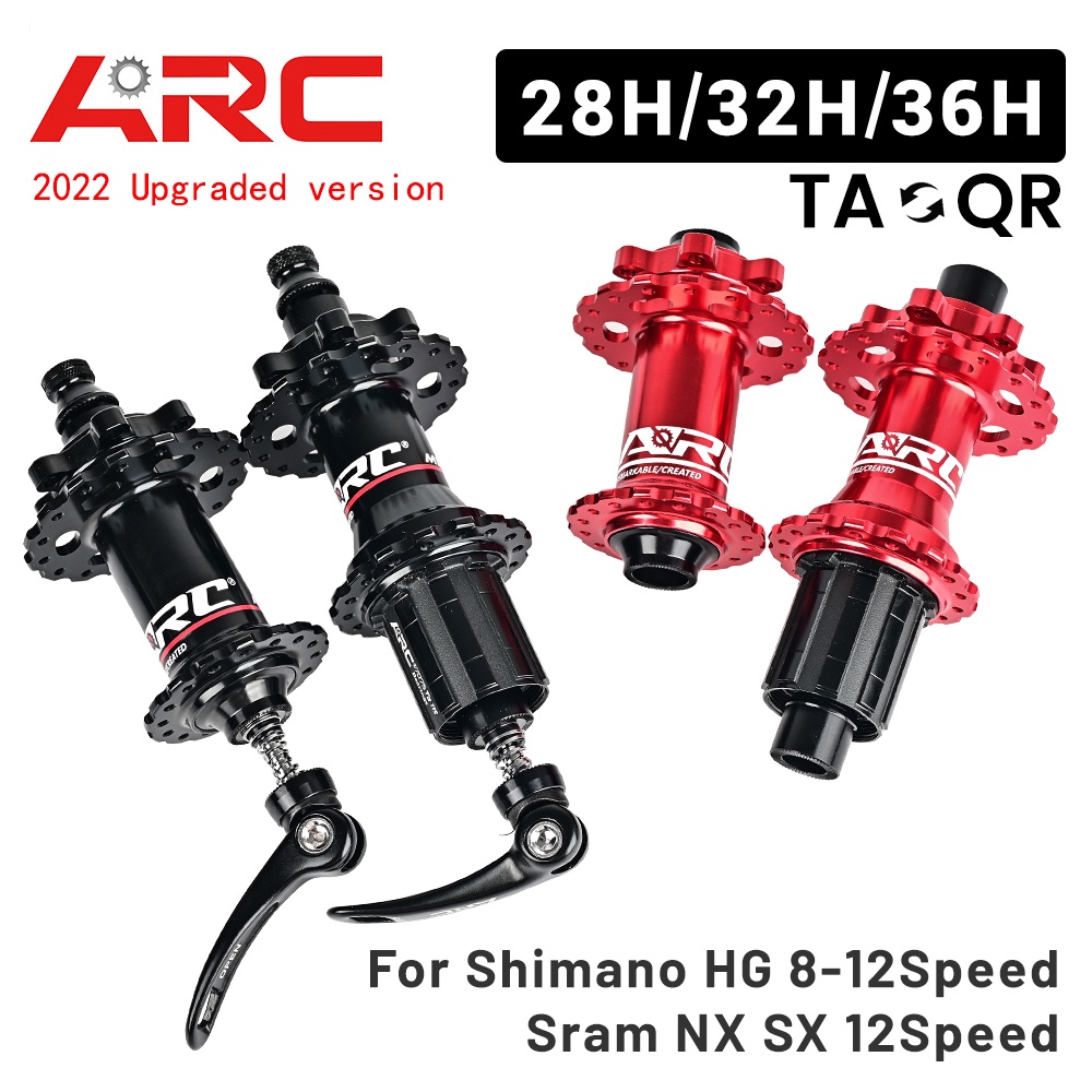 1 Pair ARC Hub 006 MTB Hubs 28 32 36 Holes cassette type 4 Pawls 3 ...