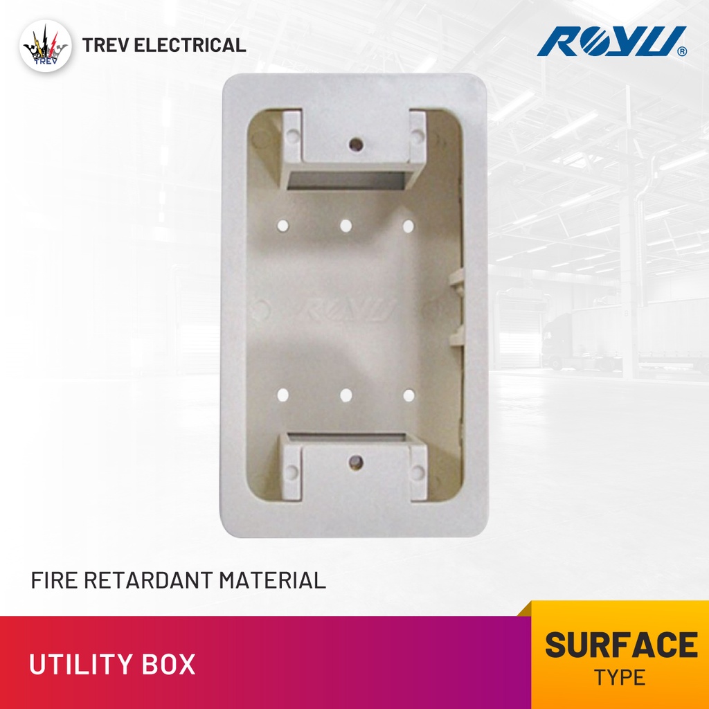TREV Royu RUB2 Utility Box Surface Type | Shopee Philippines