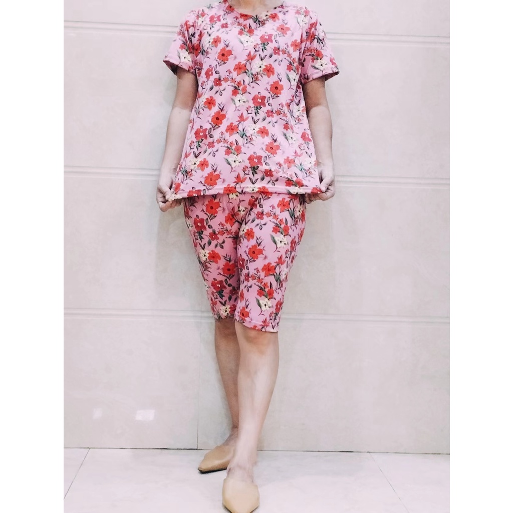 M.A.G Fashion T-shirt Terno Tokong Floral Set For Women (Freesize can ...