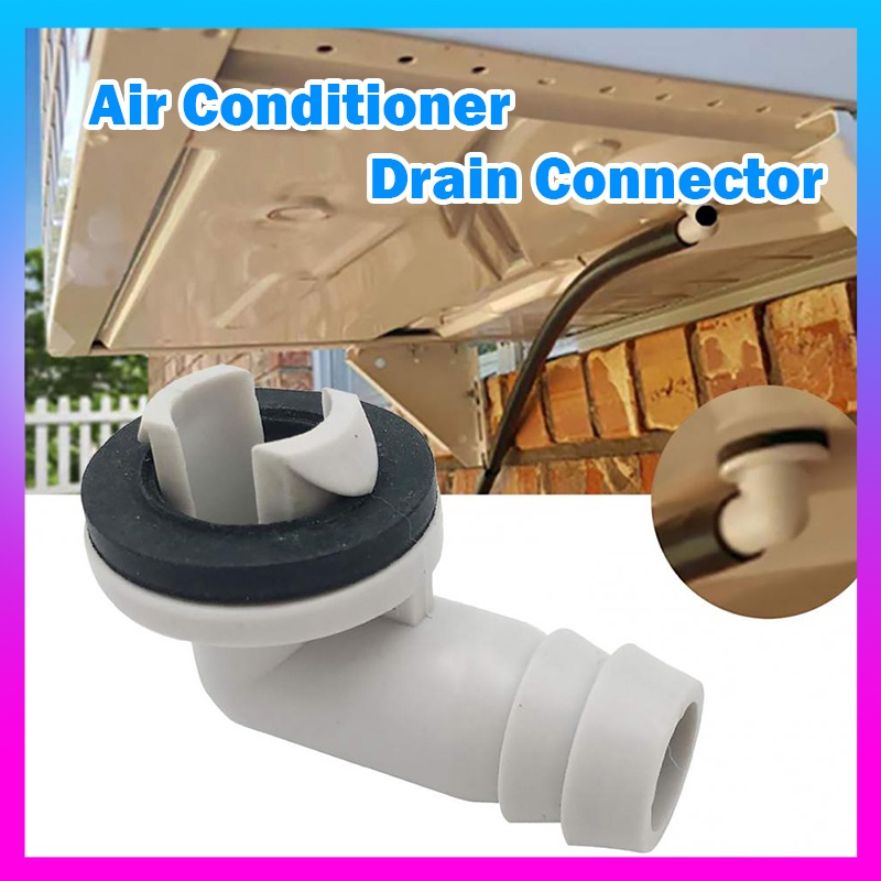 Air Conditioner Drain Hose Connector Elbow Fitting with Rubber Ring for ...