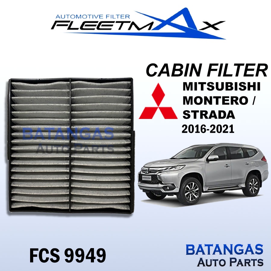 CABIN FILTER MITSUBISHI MONTERO SPORTV / STRADA 2016-2021 FLEETMAX ...