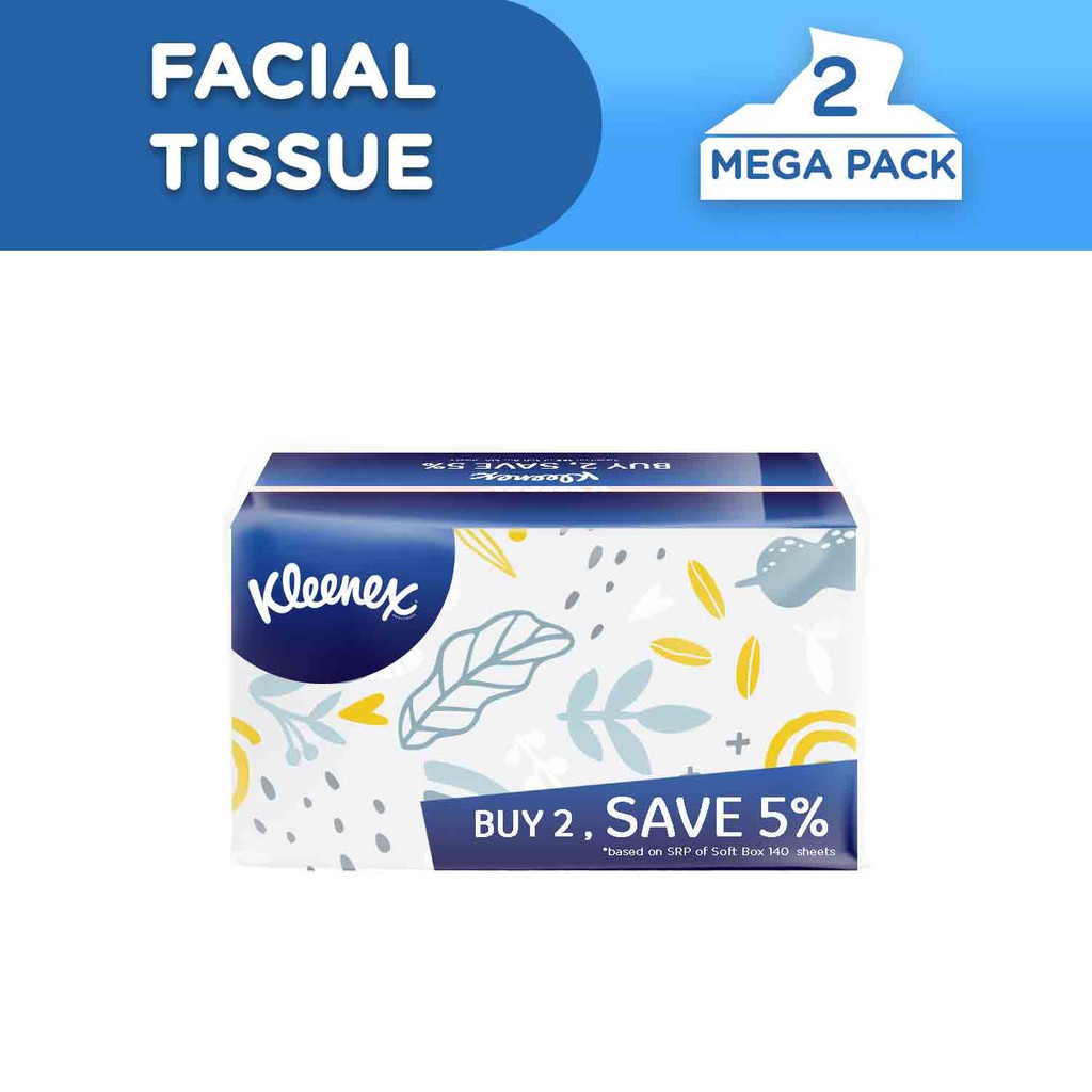 Kleenex Facial Tissue Mega Pack 140 Sheets x 2 Packs | Shopee Philippines