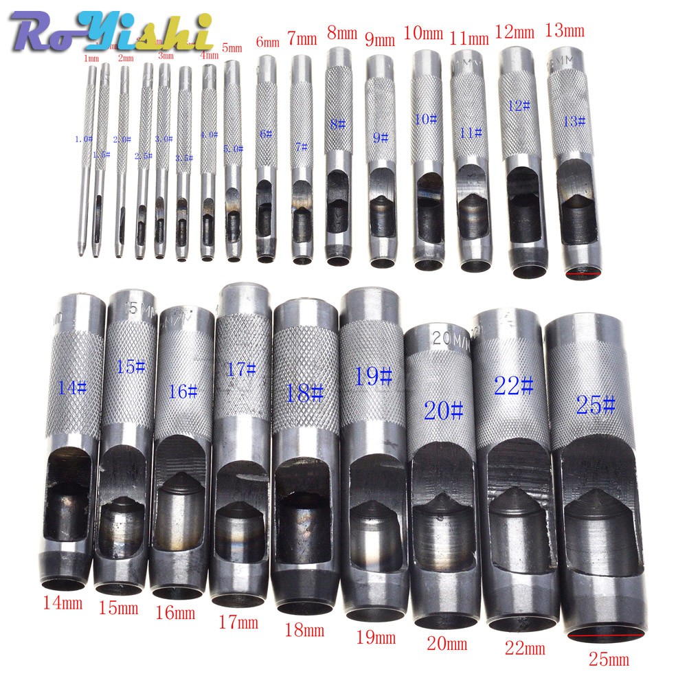 1pcs Leather Tools Leather Punch Leathercraft Hole Craft Set Hollow ...