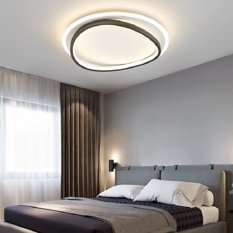 Tricolor Dimming Nordic LED Ceiling Light Bedroom Center Light Ceiling ...