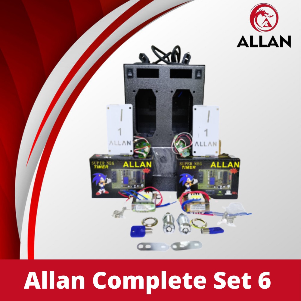 ALLAN Complete Set Pisonet COMBO 6 /High Power Relay Coinslot Box ...
