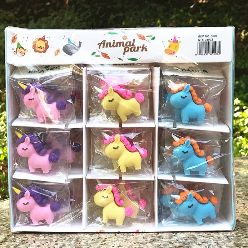 Colourful Unicorn Horse Eraser | Shopee Philippines