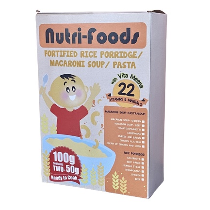Nutri-Foods Fortified Rice Porridge (100g) | Shopee Philippines