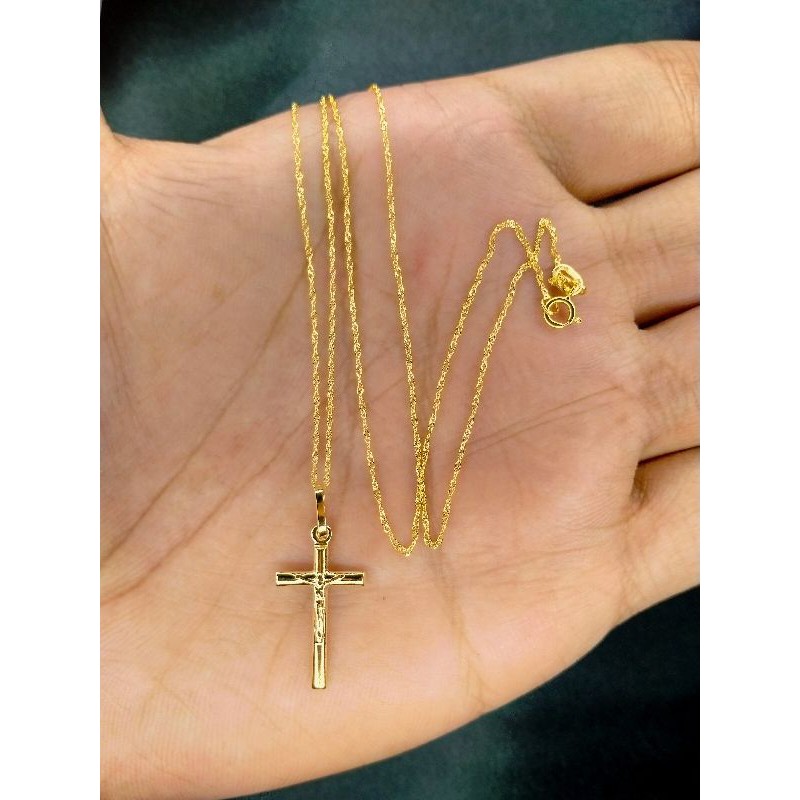 PAWNABLE 18K SAUDI NECKLACE 18 LIGHTWEIGHT twisted chain | Shopee ...