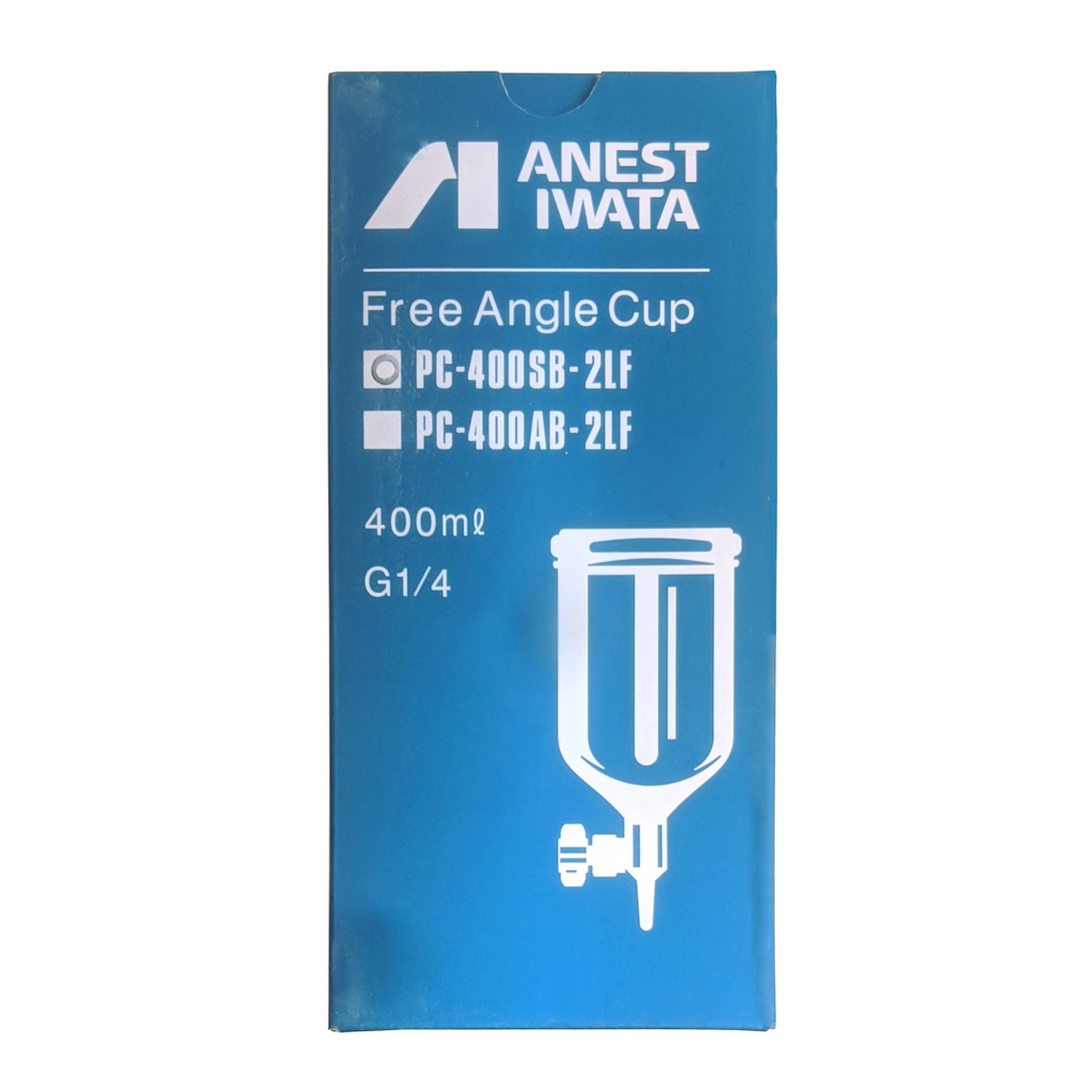 ANEST IWATA PC-400SB-2LF 400ml Side cup for spray gun KIWAMI-1 WIDER1 WIDER1L LPH-50 W-50 RG-3L ...