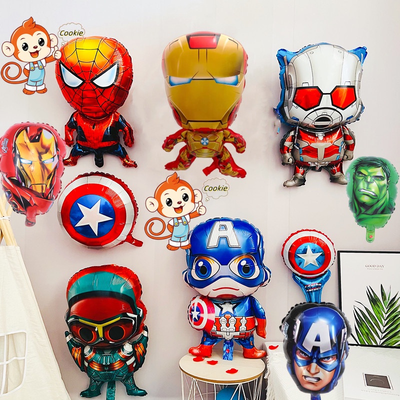 Avengers Spider-Man Captain America Ant-Man Aluminum Foil Balloon ...