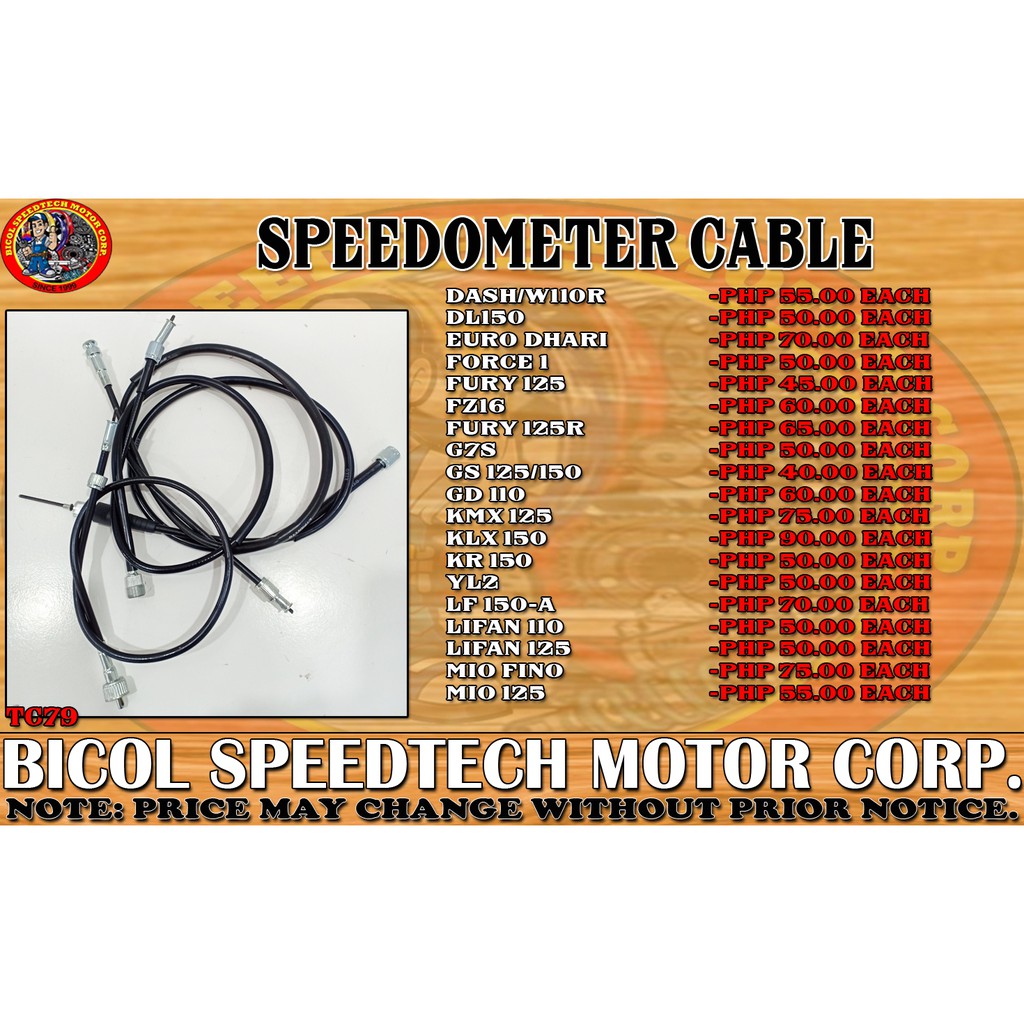COMPATIBLE BELOW SPEEDOMETER CABLE (SET 2) | Shopee Philippines