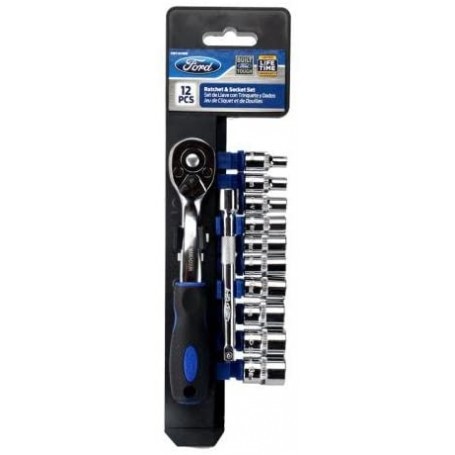 Ford Tools FMT-011, 12pcs Ratchet and Socket Set 1/4" | Shopee Philippines