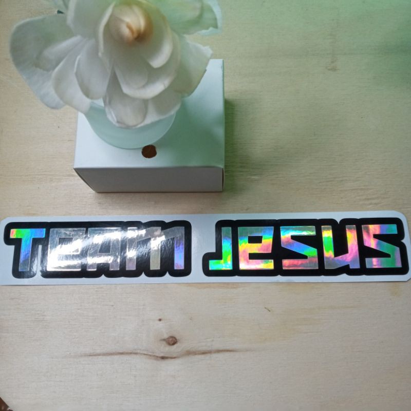 9inch Team Jesus Hologram Sticker Decal Perfect for Motor and Car ...