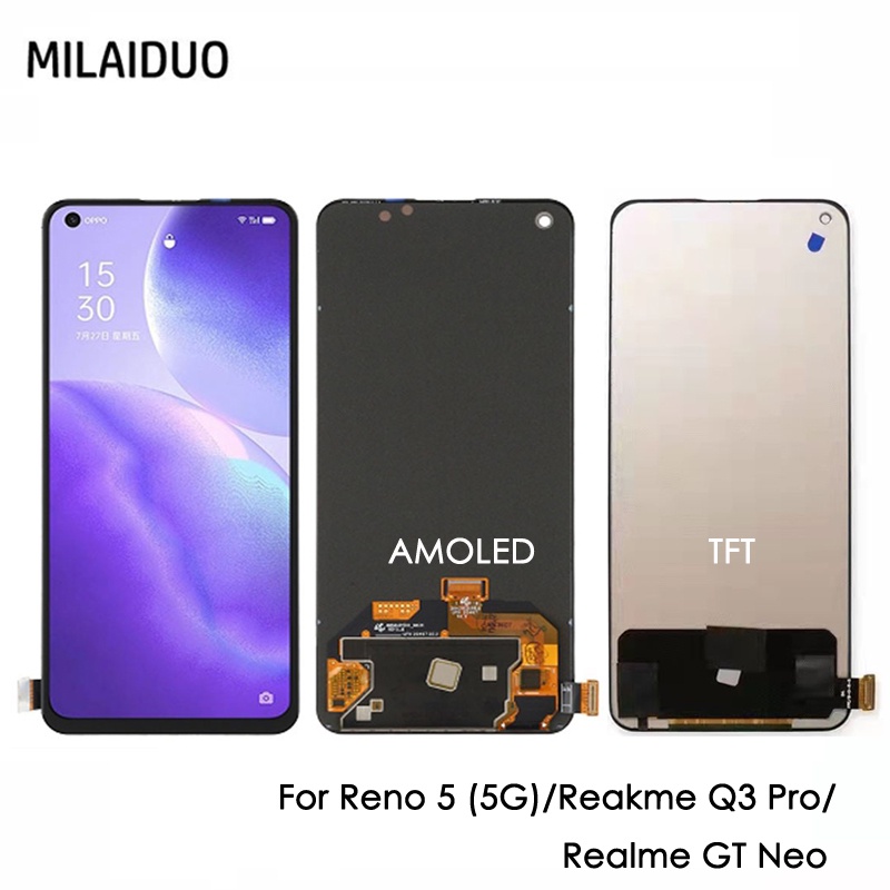 6.55" Amoled / Incell For OPPO Reno5 5G / reno6 5G / Realme Q3 Pro LCD Touch Screen Digitizer ...