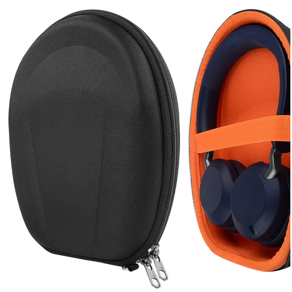 Geekria Headphone Case Compatible with Jabra Elite45h, Evolve2 75/65/55 ...