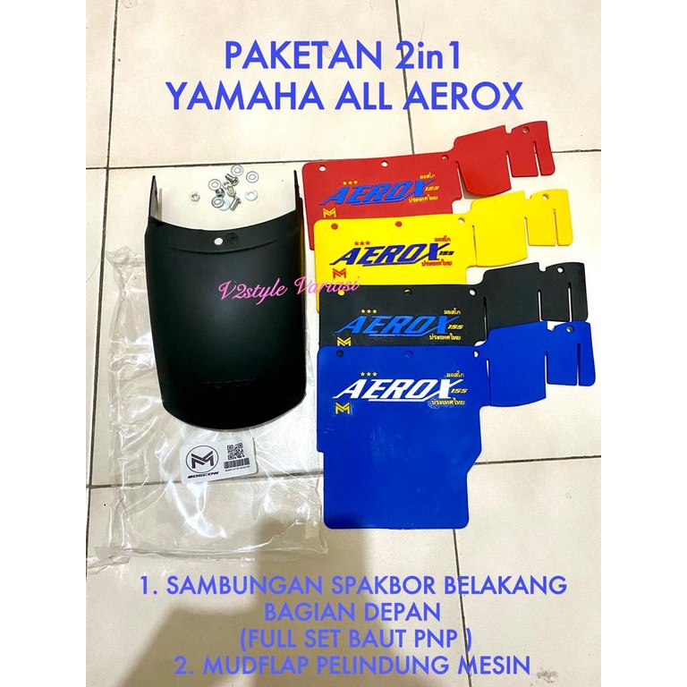 MESIN Aerox Package 2IN1 Rear Fender Connection Front ALL AEROX 155 OLD ...