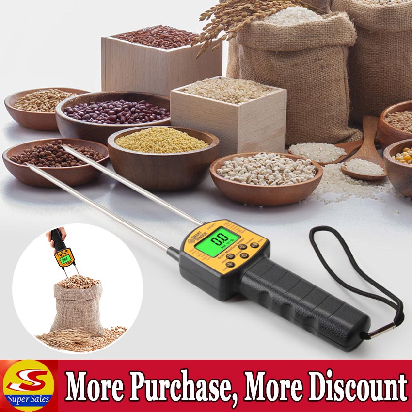 【CLEARANCE】Portable Moisture Analyzer Tester Meter Food for Corn Wheat ...